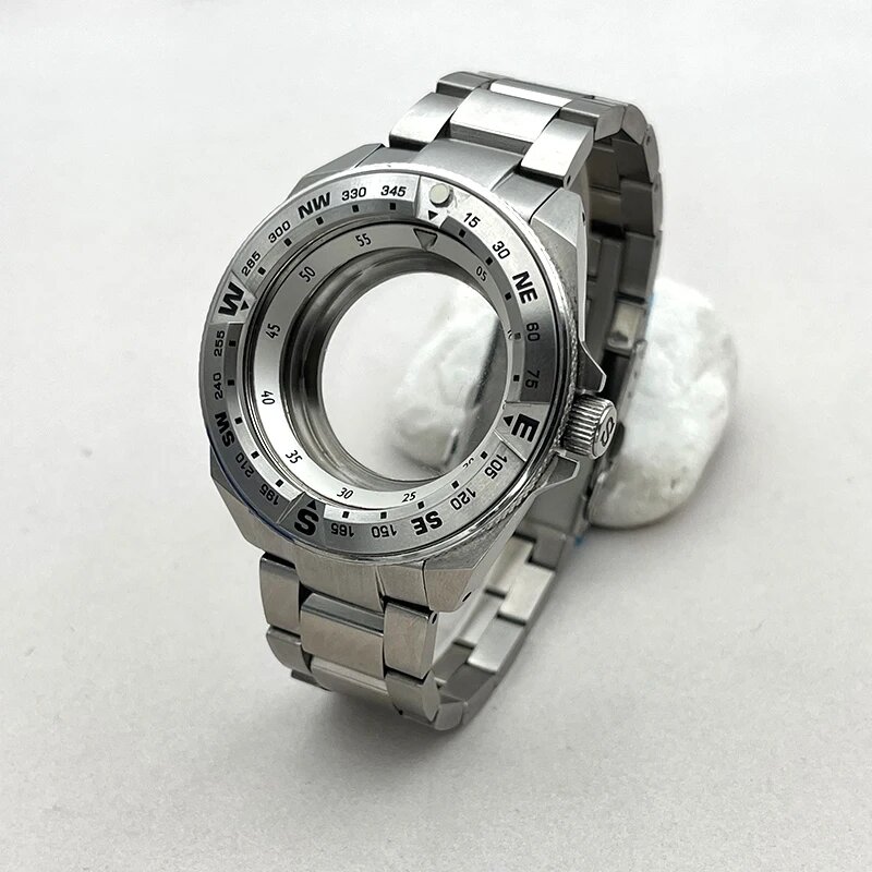 Корпуса для часов Seiko Samurai King 45 мм серебристые A1