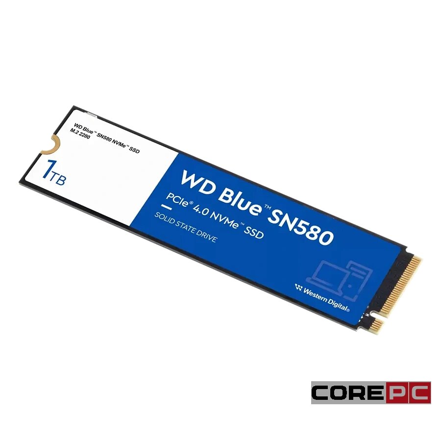 Твердотельный накопитель Western Digital 1000 Gb SN580 Blue WDS100T3B0E