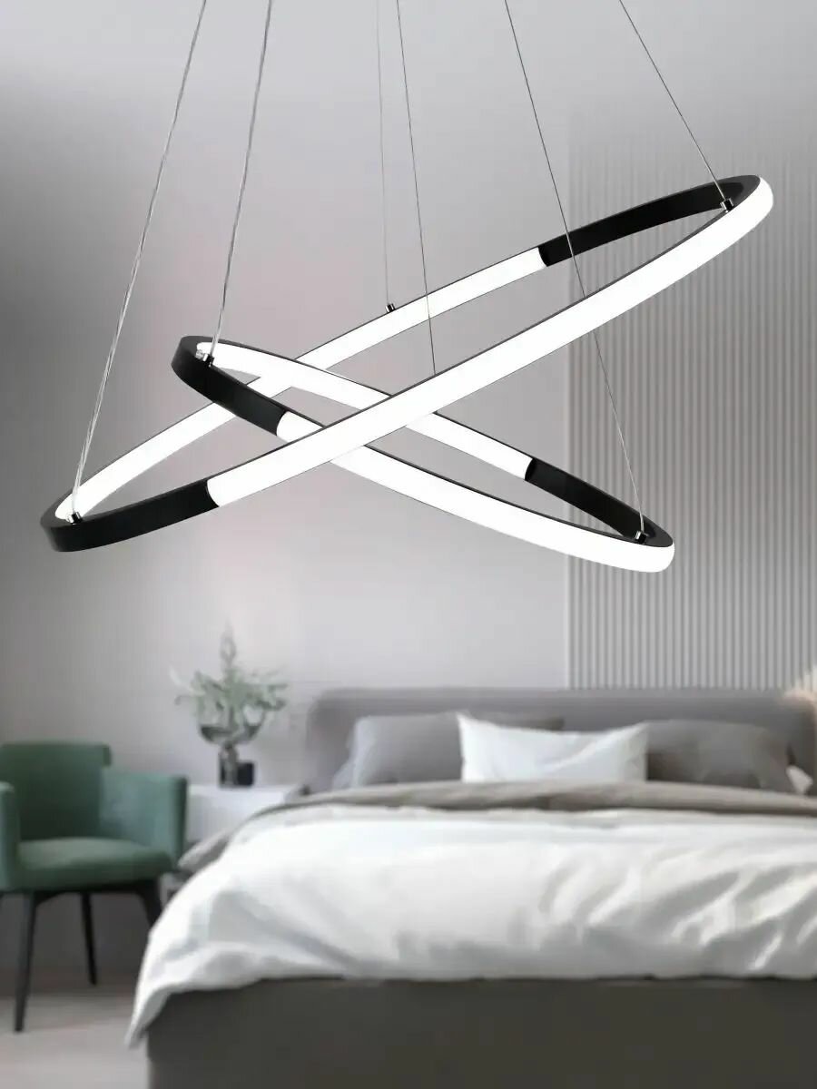 Светильник потолочный светодиодный Rivoli Lauren 6105-101 LED 4100К - 4300К 86 Вт модерн с пультом