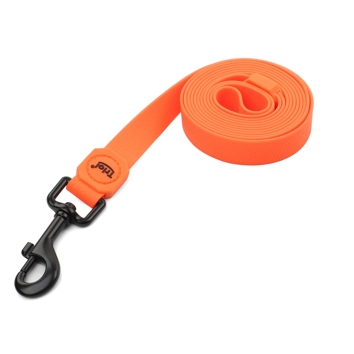 Поводок для собак из биотана "Матрица", бренд Triol, оранжевый, размер M длина 2 м