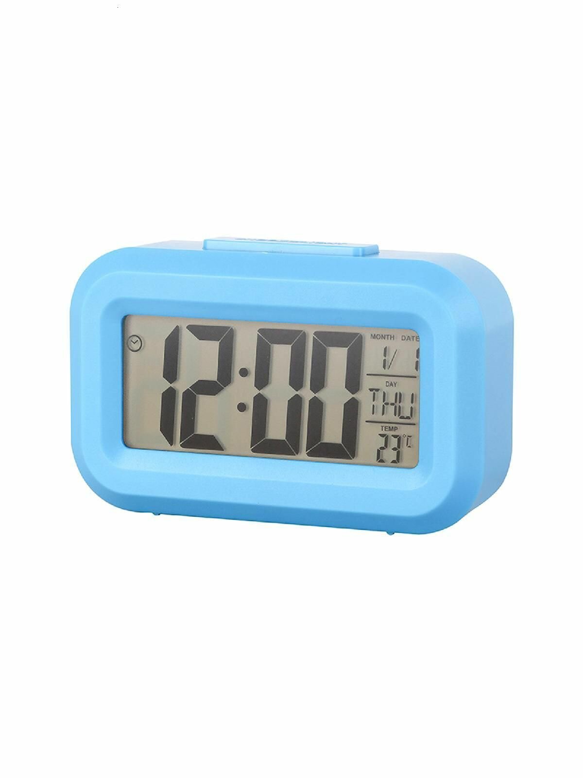 Будильник, Бытовые электронные часы с температурным календарем, светящиеся цифровые часы-синие