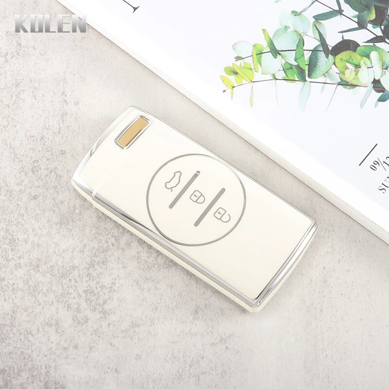 Чехол Для Автомобильного Смарт-ключа Из Материала ТПУ Для Chery Tiggo 7 Pro 8 Pro White only case