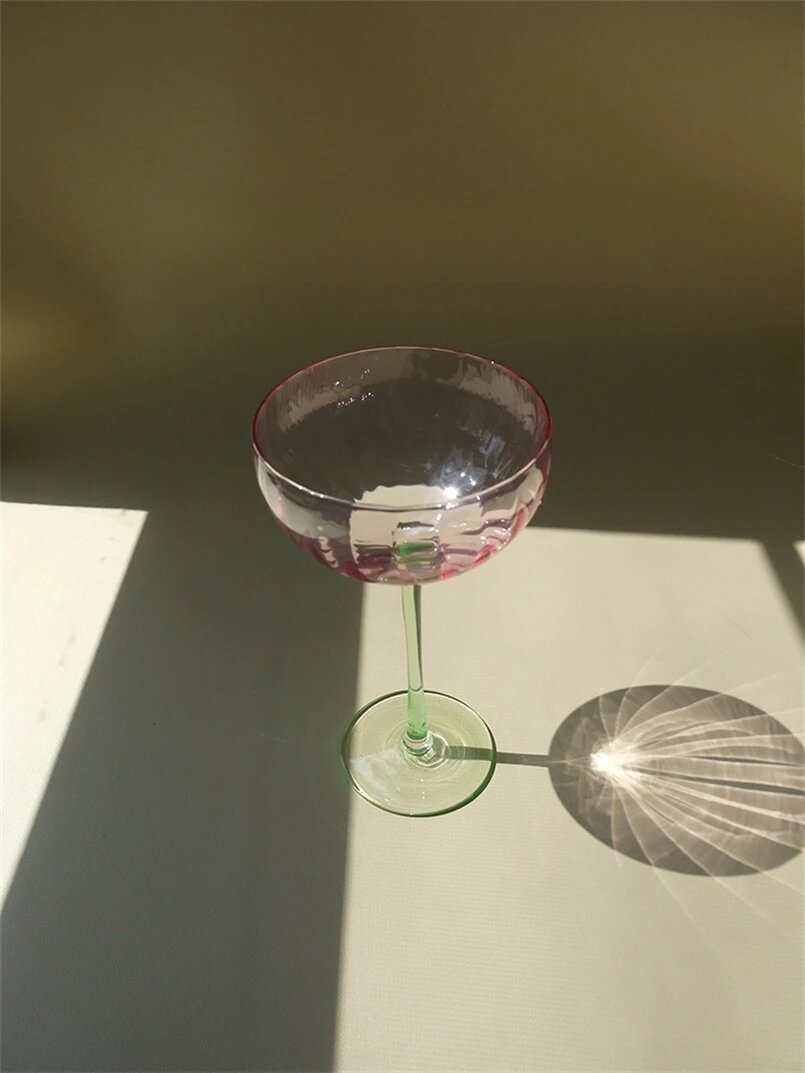 Хрустальный бокал для вина с рисунком тыквы, pink, 301-400 мл