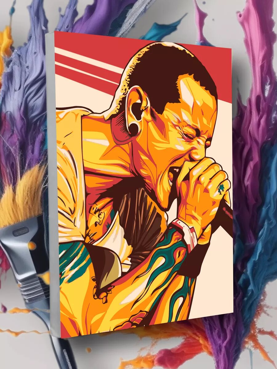 Картина по номерам Честер Беннингтон