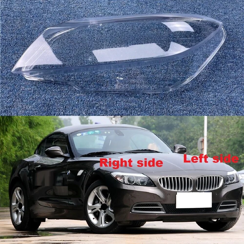Линза фары для BMW Z4 E89 E85 2009-2013, пластиковый прозрачный корпус, стекло фары, замена оригинальной крышки 2PCS right and left