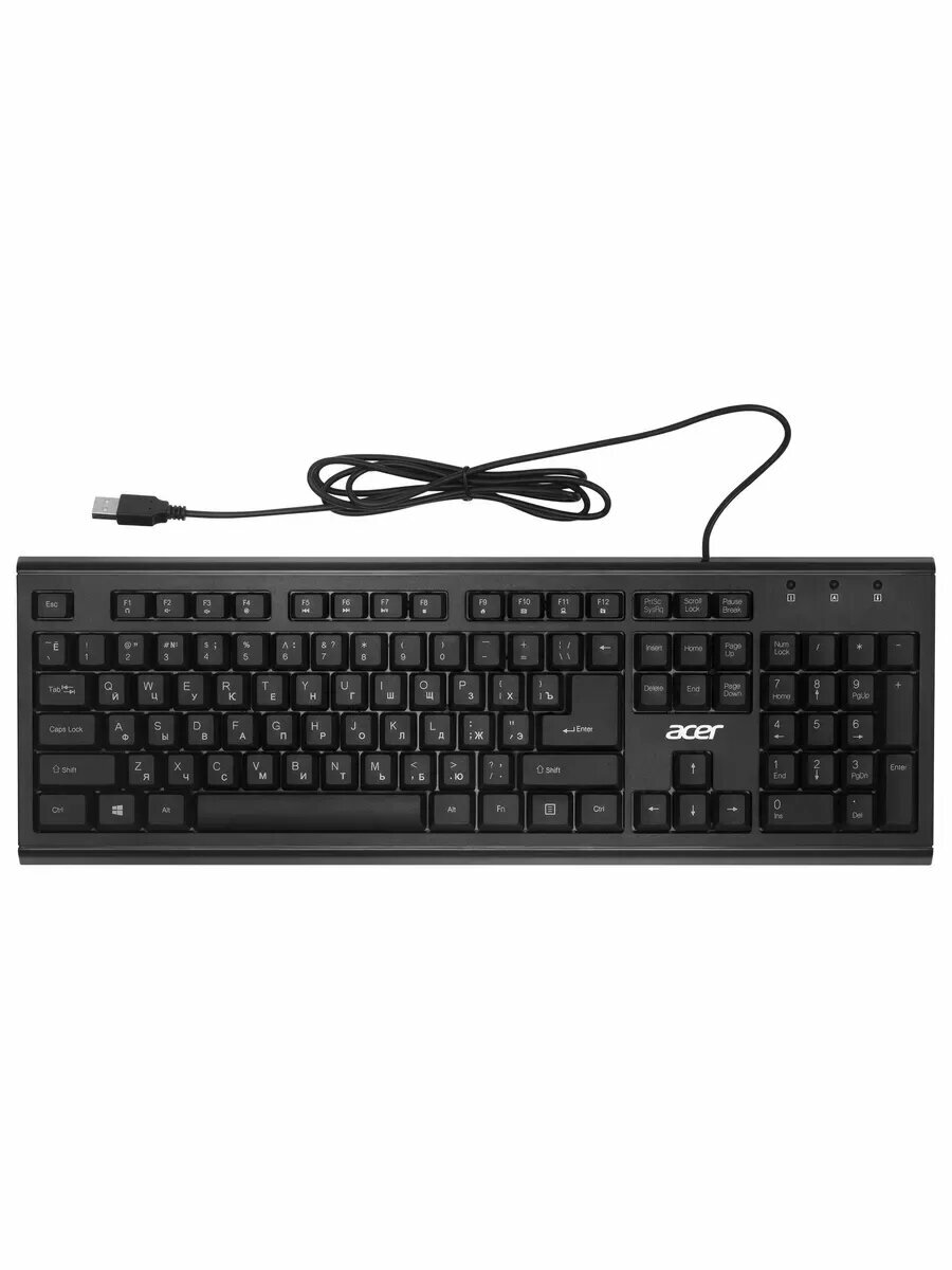 Клавиатура OKW120 черный USB