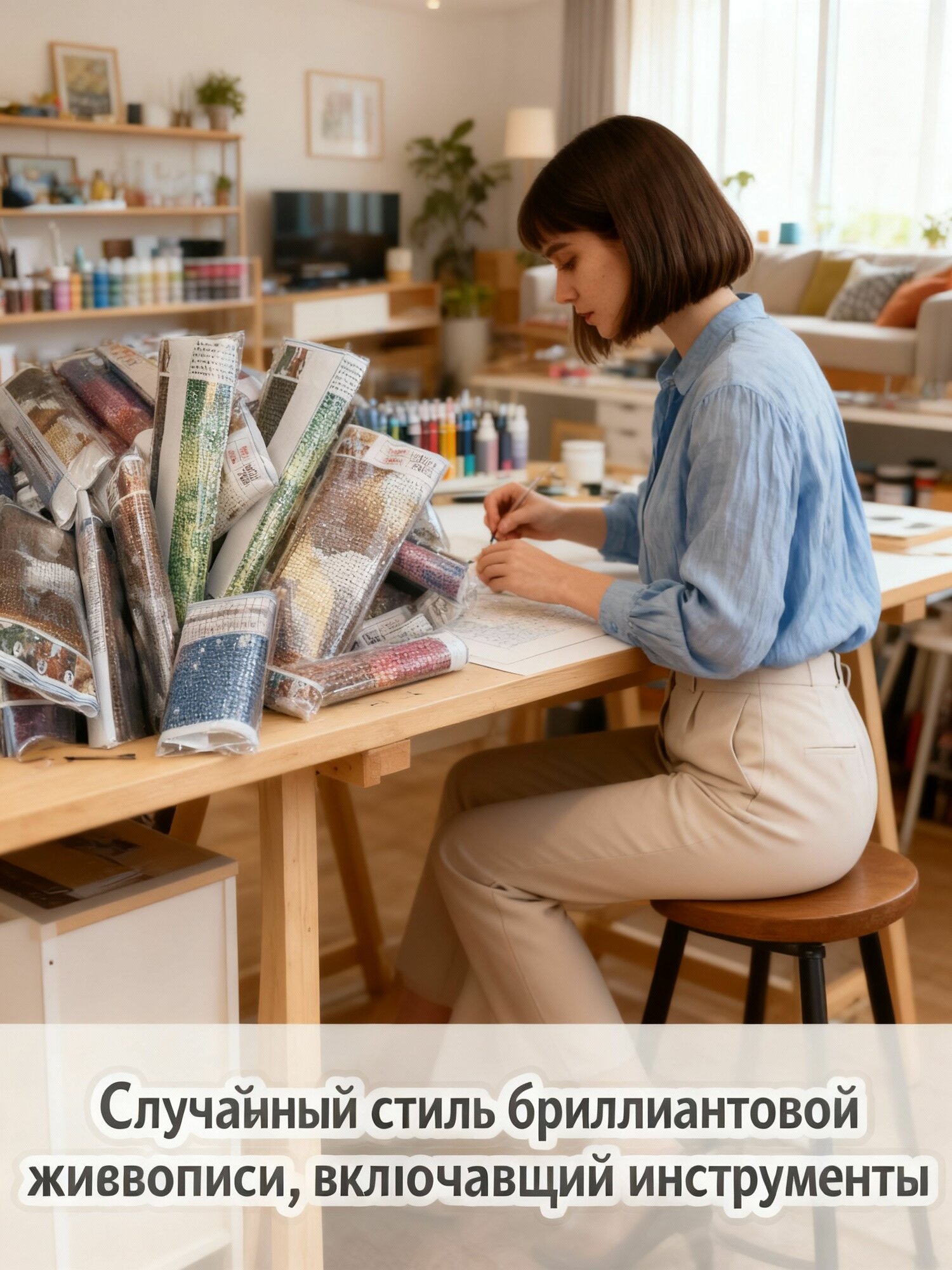 Набор для алмазной вышивки Случайный рисунок 30*40 см, полный комплект страз и инструментов, распродажа остатков, низкая цена