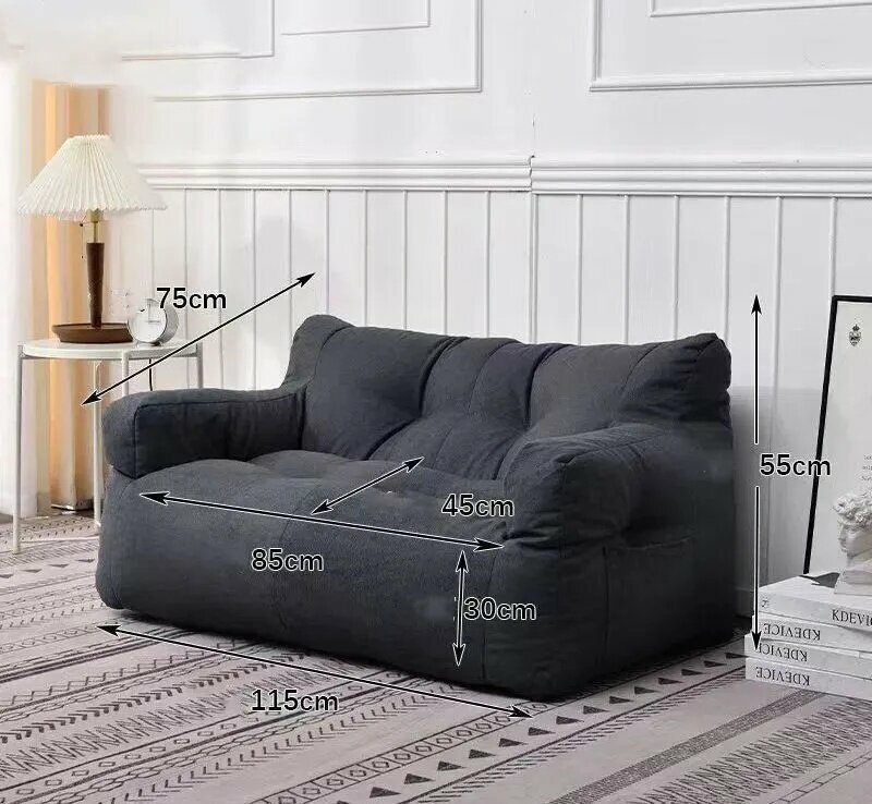 Диван раскладной, механизм На пол, 115х45х55 см, темно-серый, светло-зеленый