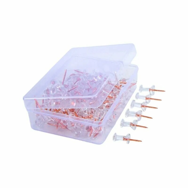 1 коробка цветных игл для позиционирования ногтей I-образной формы-золотые иглы- 50 шт. в коробке