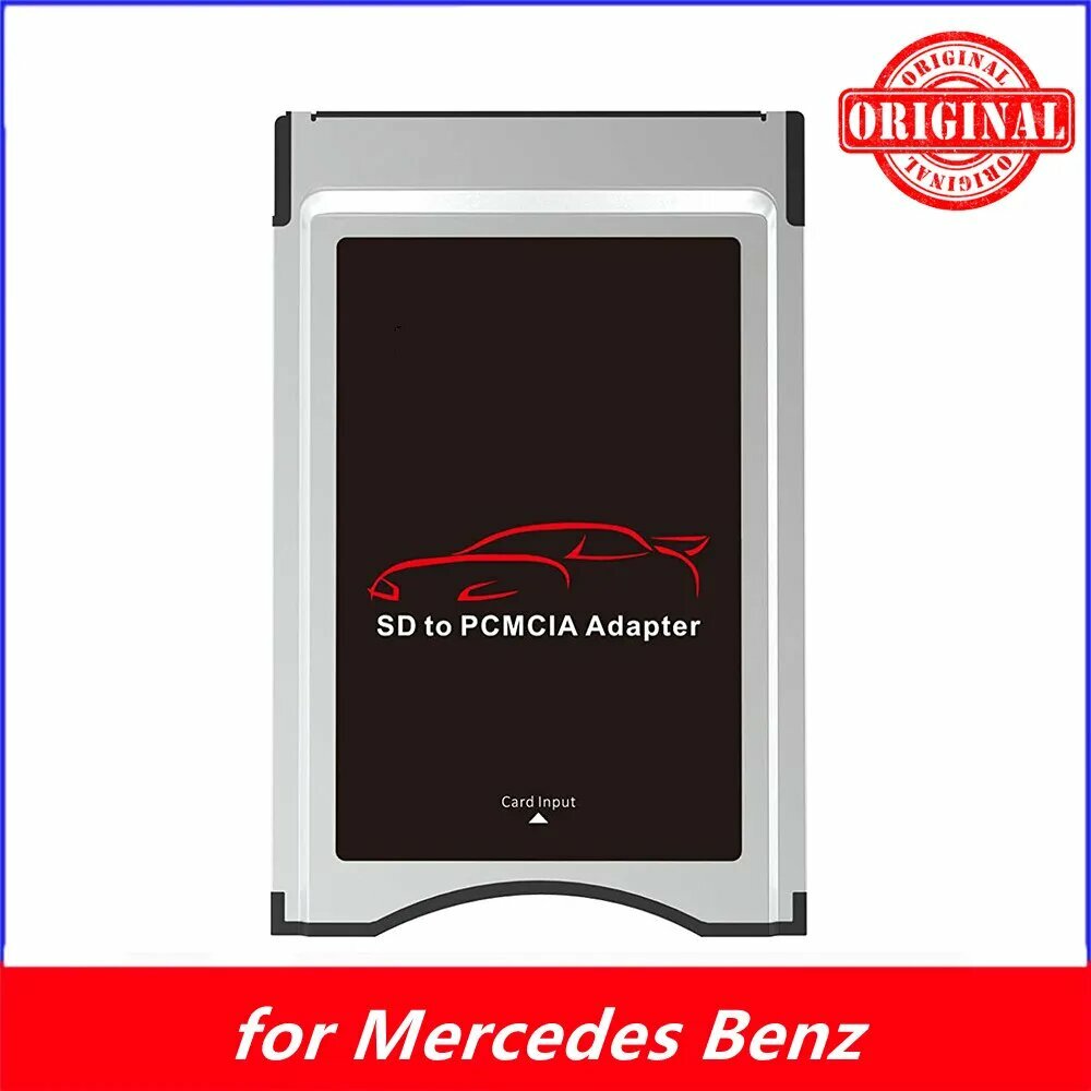 Адаптер для карты памяти PCMCIA-SD SDHC к ПК, преобразователь карт для Mercedes Benz S, E, C, GLK, CLS Class