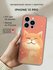 Чехол на Apple iPhone 13 Pro / Айфон 13 Про с принтом "Довольный рыжий котик"