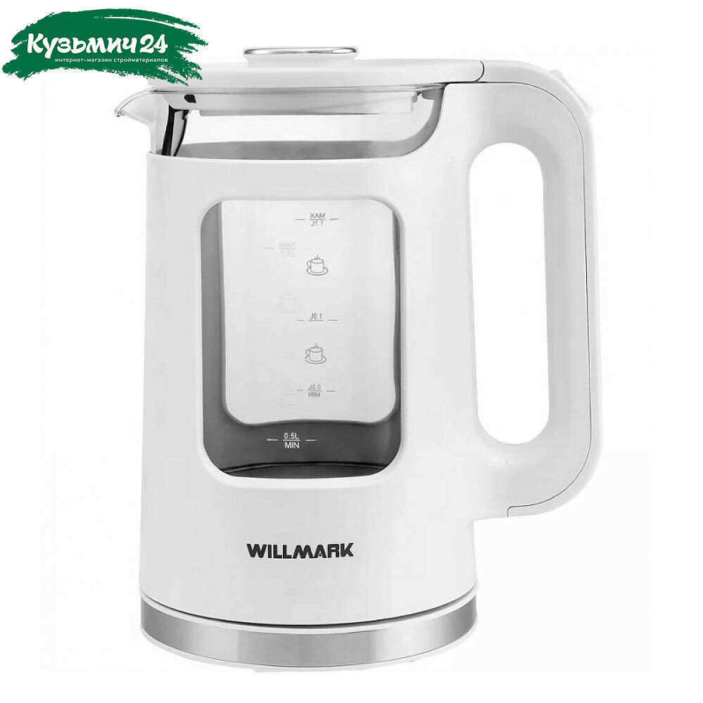 Чайник Willmark WEK-1725W 1,7 л 2200 Вт, белый