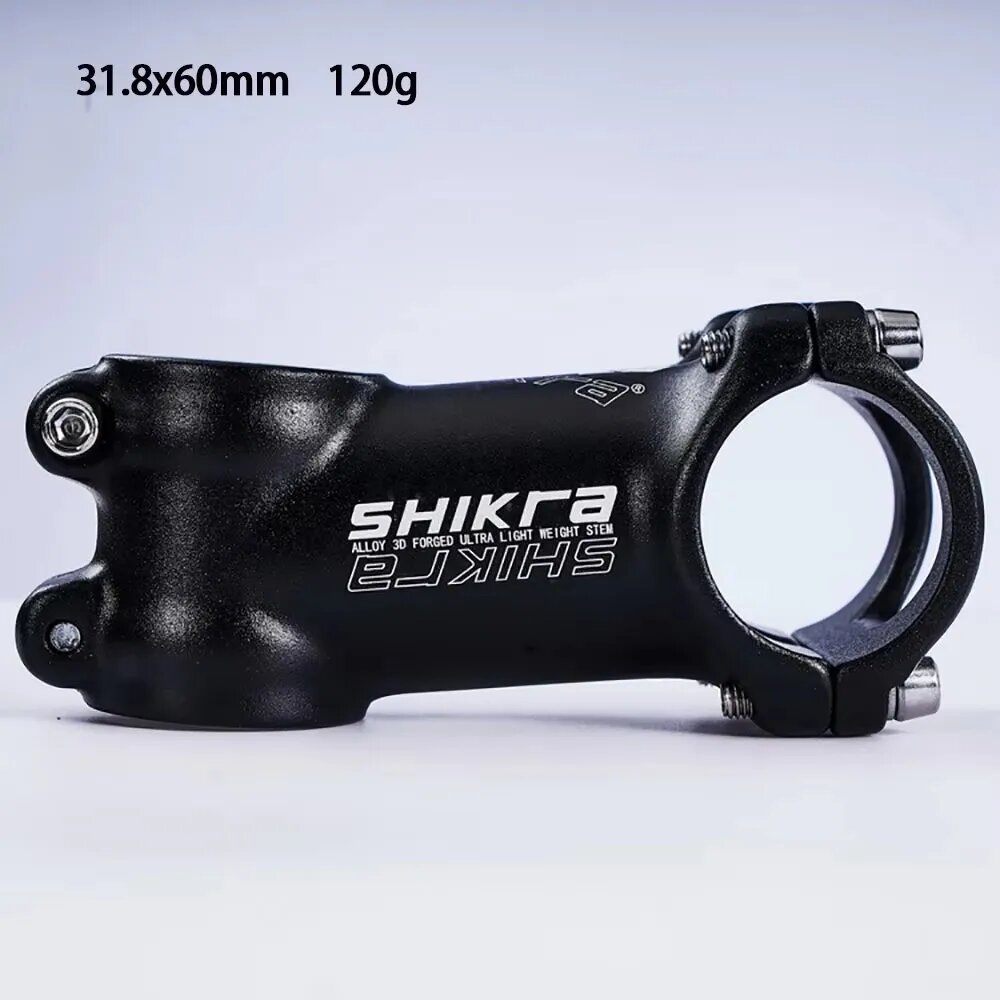 Вынос руля Шика MTB/Шоссейный 31,8x28,6 мм матовый черный 7° 45/55/65/70/80/90/100/110 мм Черный, Black 60mm