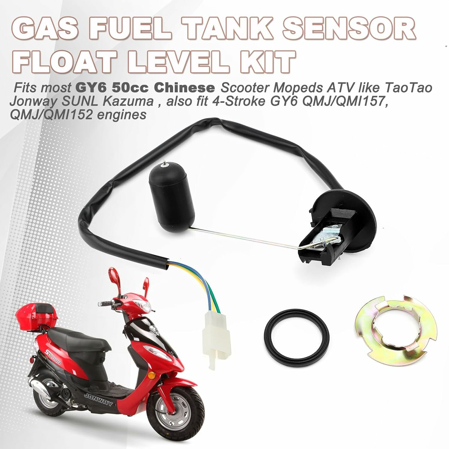 Датчик уровня топлива для скутера GY6 50 куб. 139QMA 139QMB