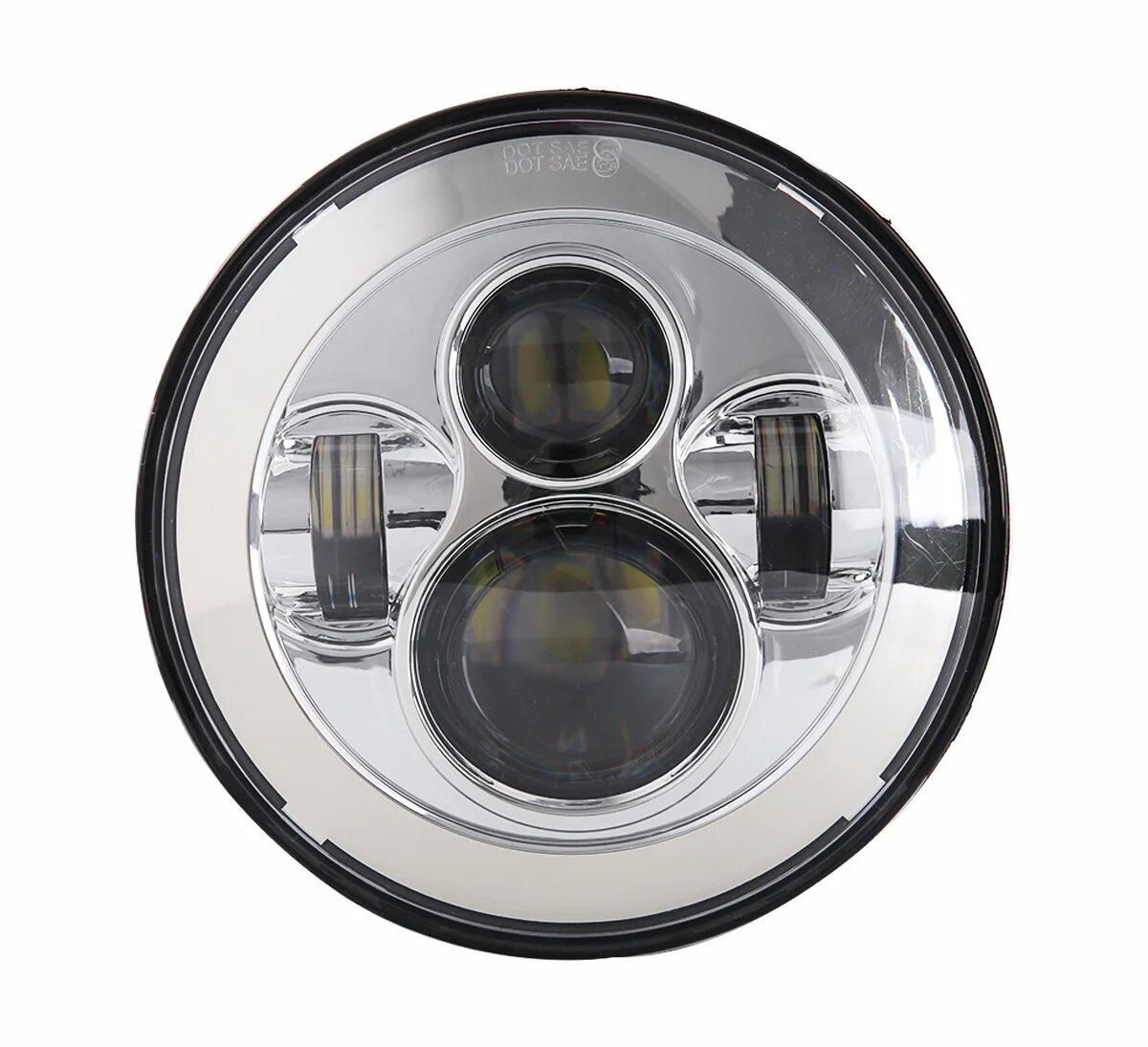 7-дюймовые светодиодные фары 4,5-дюймовые противотуманные фары для Harley-Davidson Touring Road King Street Glide, аксессуары, 7-дюймовое переходное кольцо 1pc 7 inch Sliver