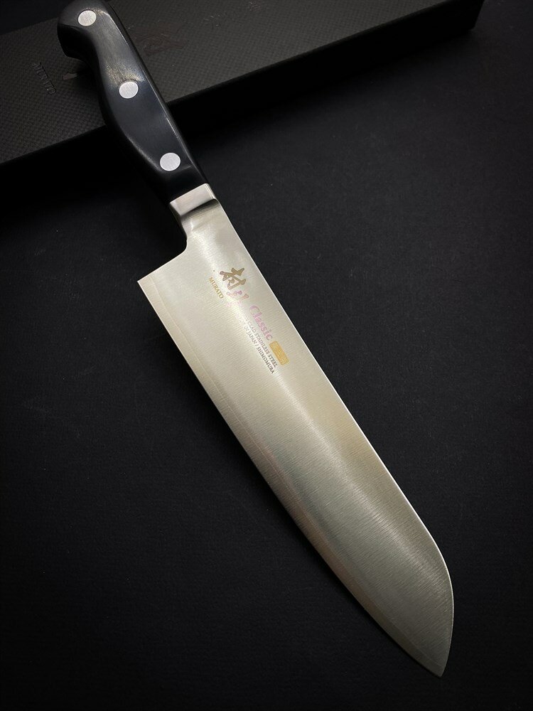 Нож кухонный Сантоку 170мм, сталь VG-10, рукоять Pakka Wood - MURATO Classic