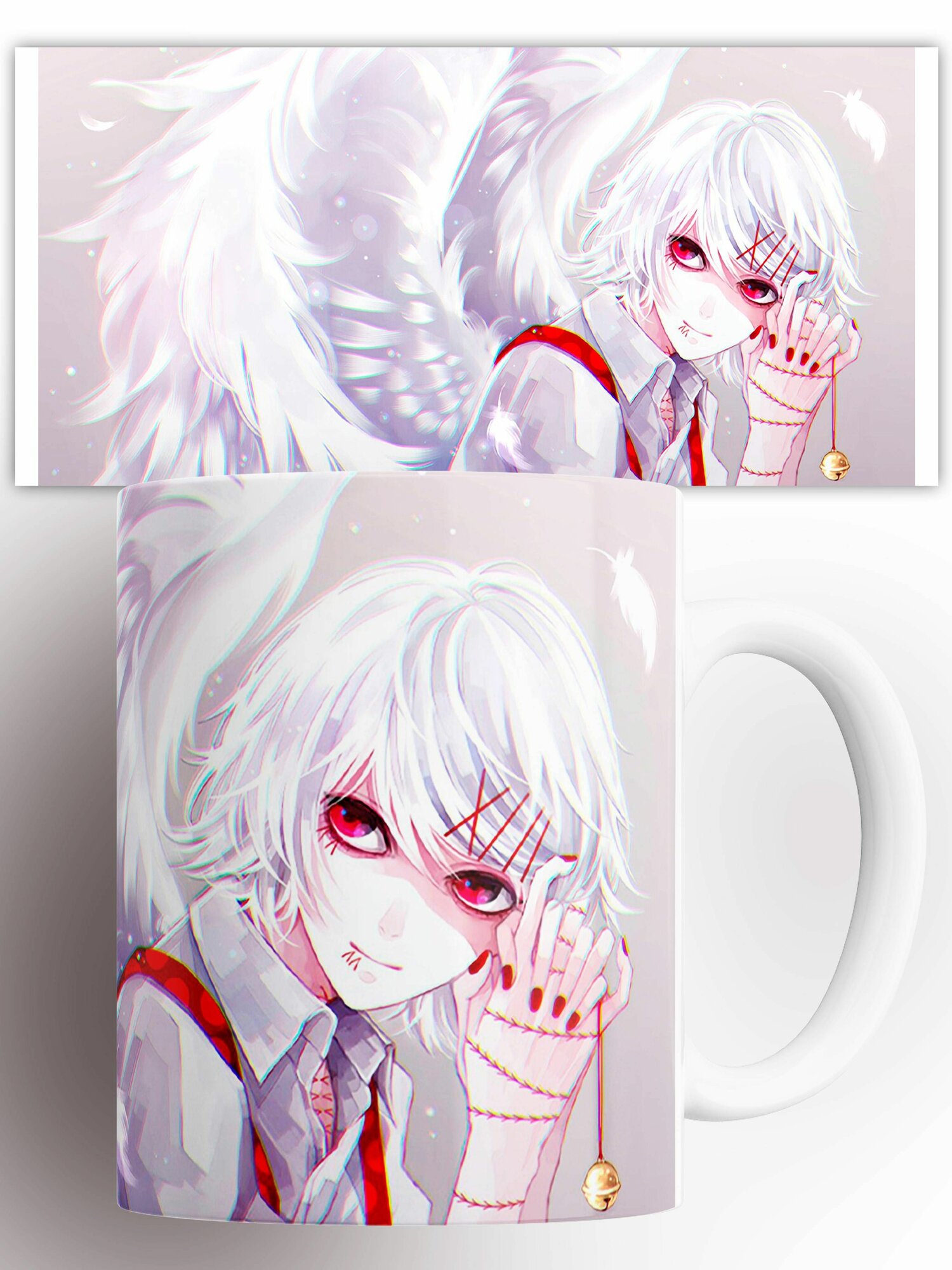 Кружка аниме Токийский Гуль Джузо Судзуя 330 мл