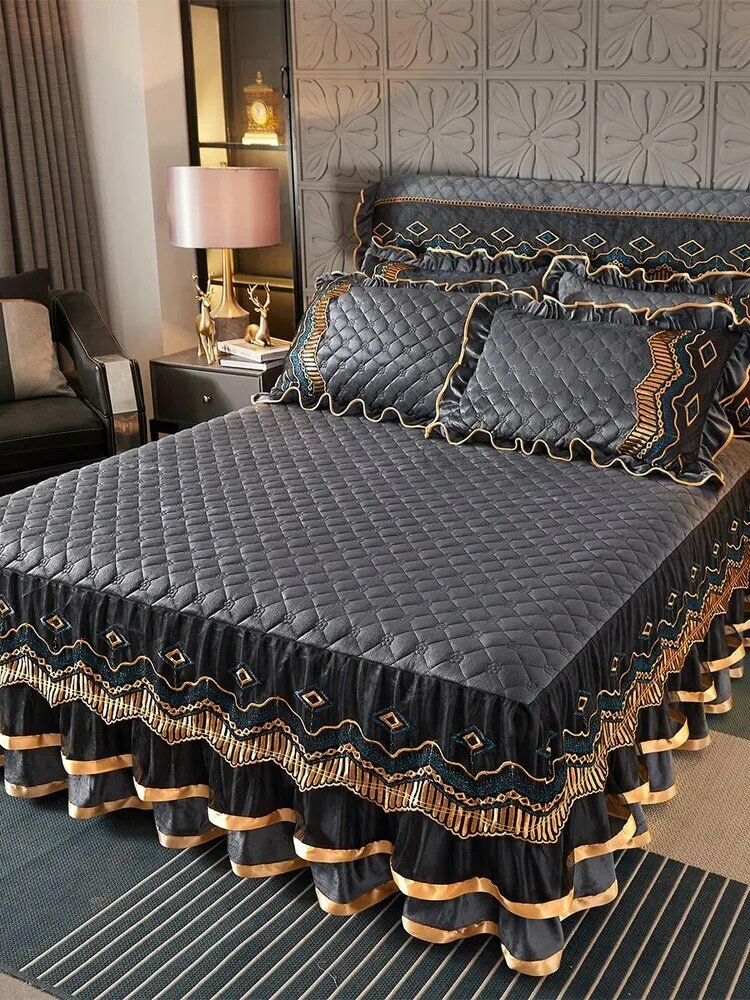 AiWinsure Покрывало velvet bedspreads, Бархат с размерами: 200 см х 160 см