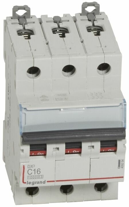 Legrand DX3 Автоматический выключатель 3P 16A (С) 10kA/16kA