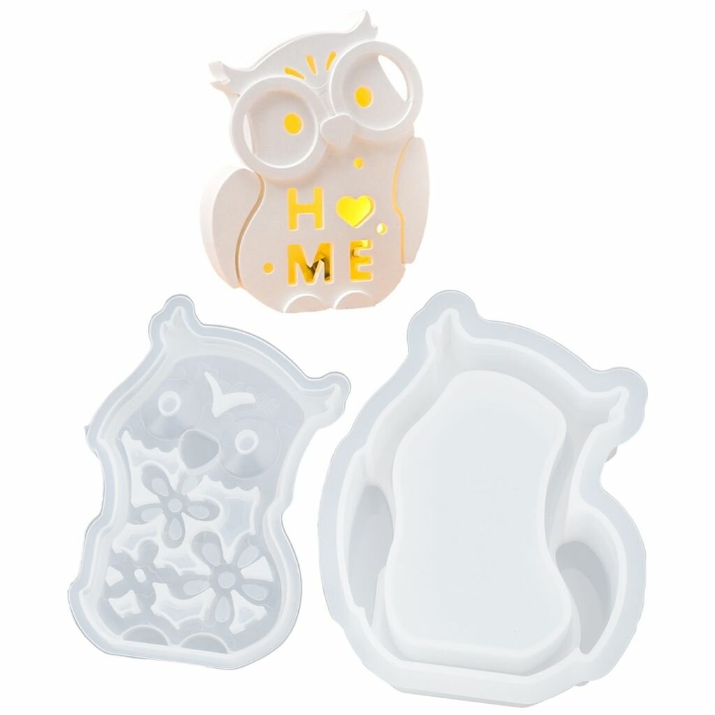 Силиконовая форма для абажура совы-буква L