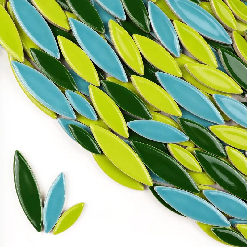 Мозаичная плитка из ивовых листьев 3 размеров 5