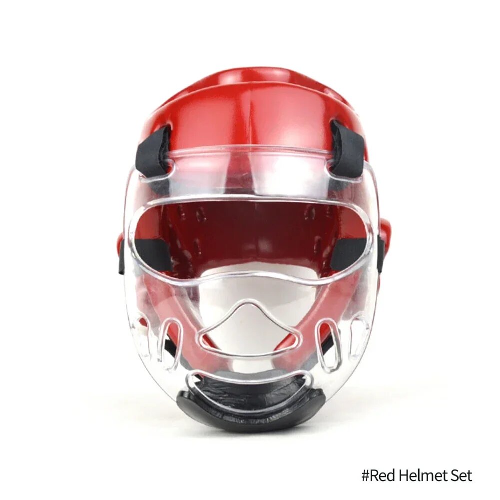 Шлем для тхэквондо Красный, S, Red Helmet Set