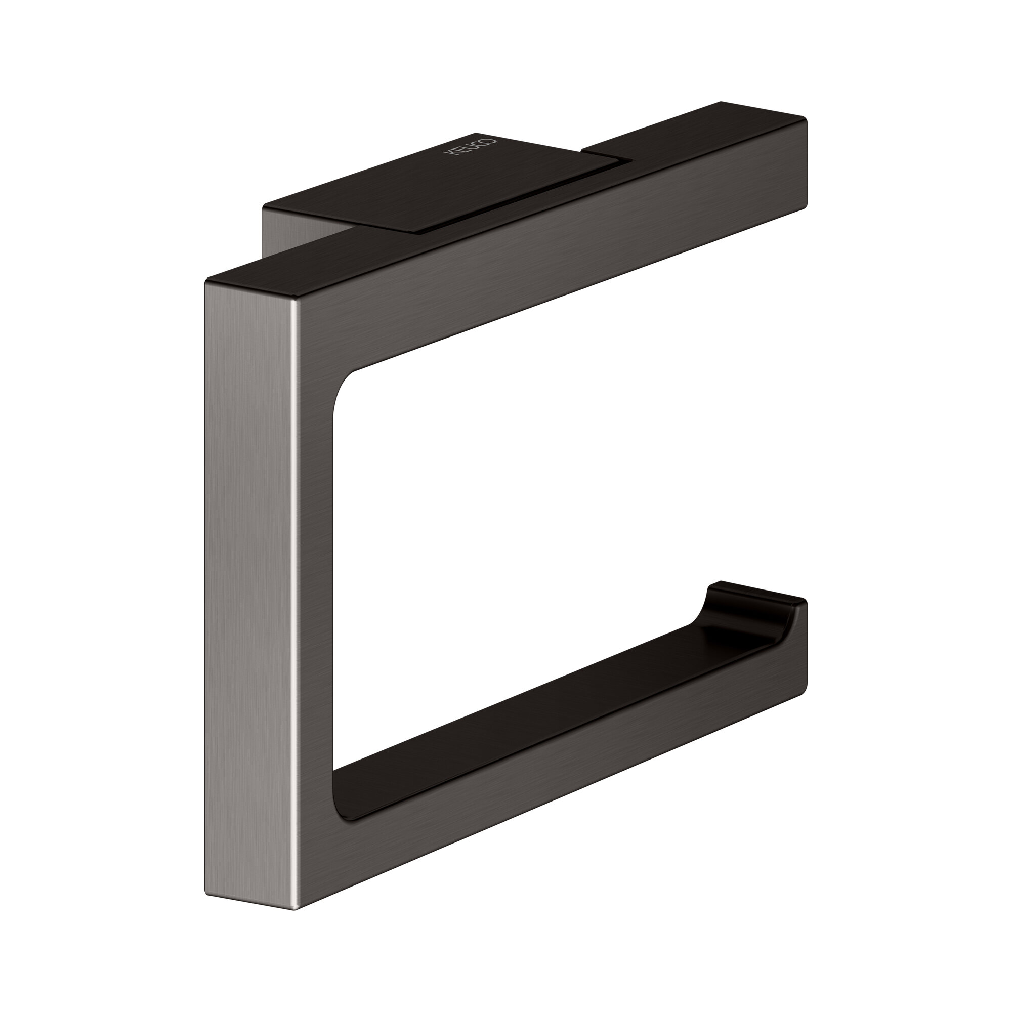 Держатель туалетной бумаги Keuco Edition 11, открытая форма, титан чёрный шлифованный 11162 350000