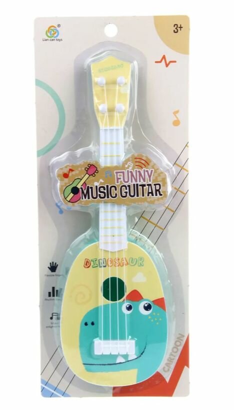 Гитара Dinosaur 4 струны, 36 х 12 х 5 см/