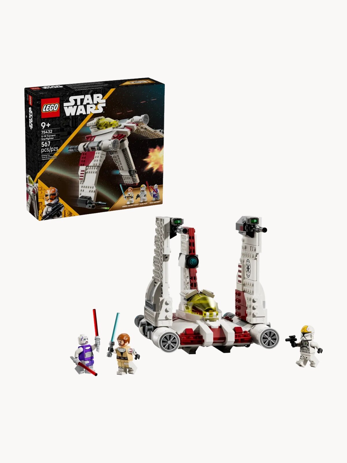 Конструктор LEGO Star Wars™ 75432 Истребитель V-19 «Поток», 567 дет.