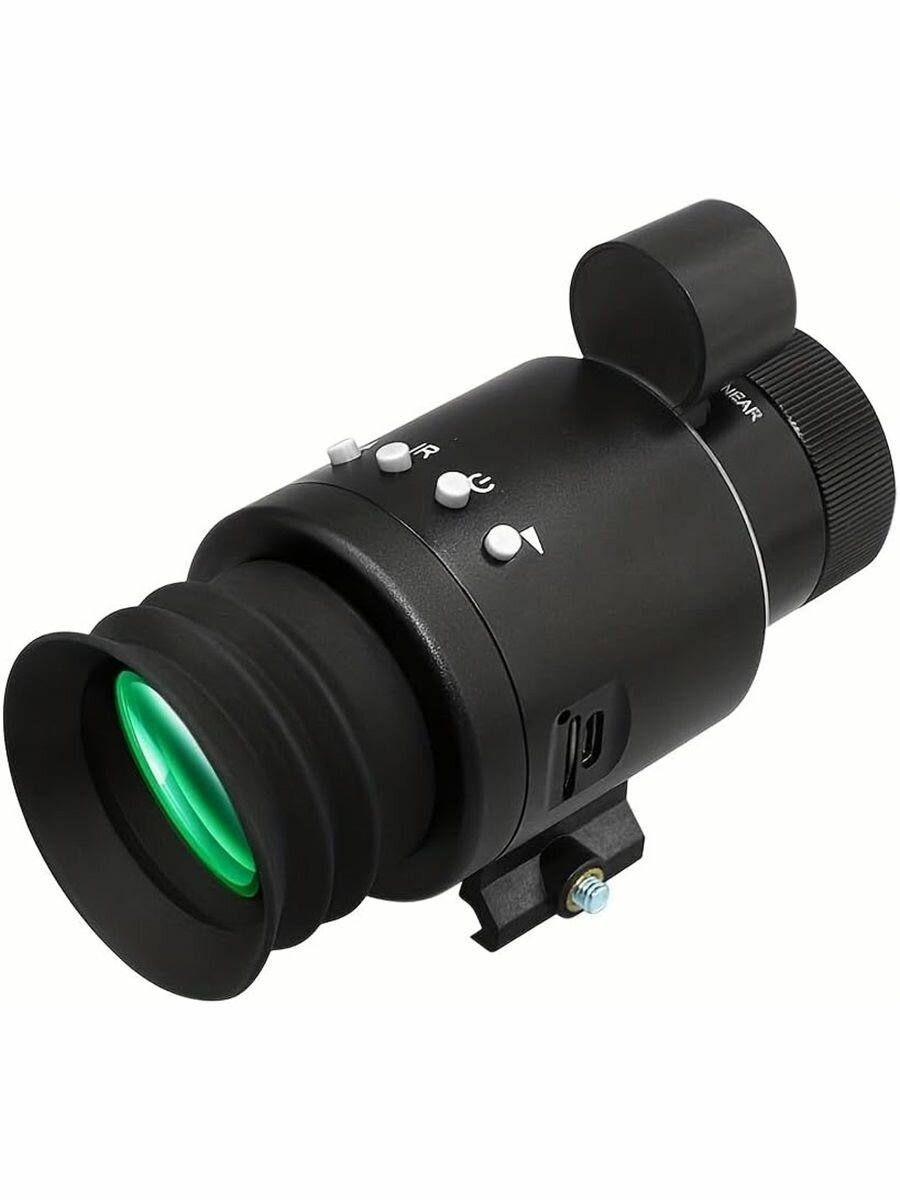 Цифровой монокуляр ночного видения 1080p, ИК-подсветка 850нм, 10x зум, запись видео, дальность 350м