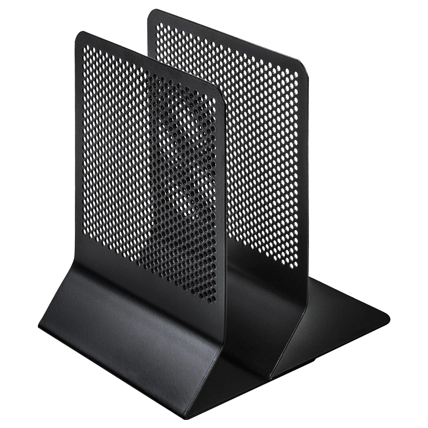 Держатель (ограничитель) подставка для книг BRAUBERG "Germanium Original", комплект 2 штуки, металл, 237978