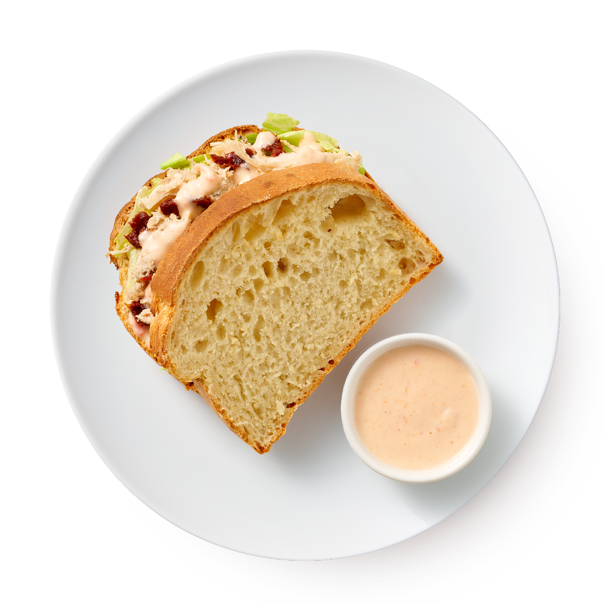 Сэндвич с курицей, кроликом конфи и овощами охлаждённое Creative Kitchen