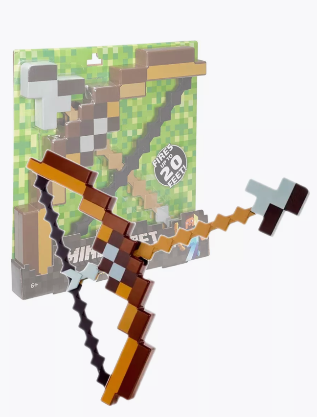 Пиксельный лук со стрелой из Майнкрафт (Minecraft)