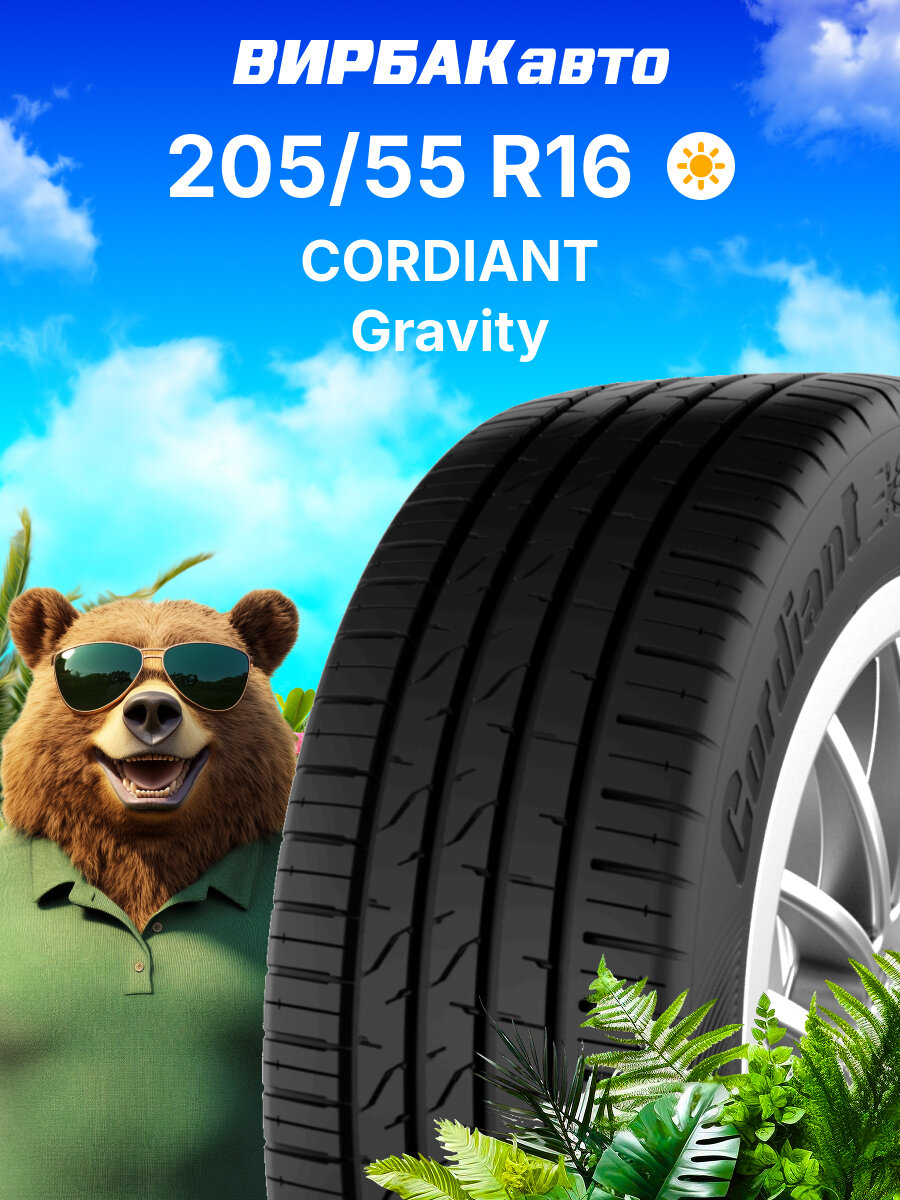 Летние шины Cordiant Gravity 205/55 R16 94V