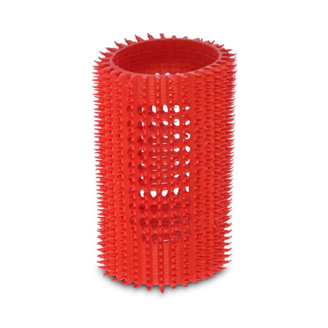 Бигуди EVROSTIL пластиковые , красные , 6 штук в упаковке ,00018