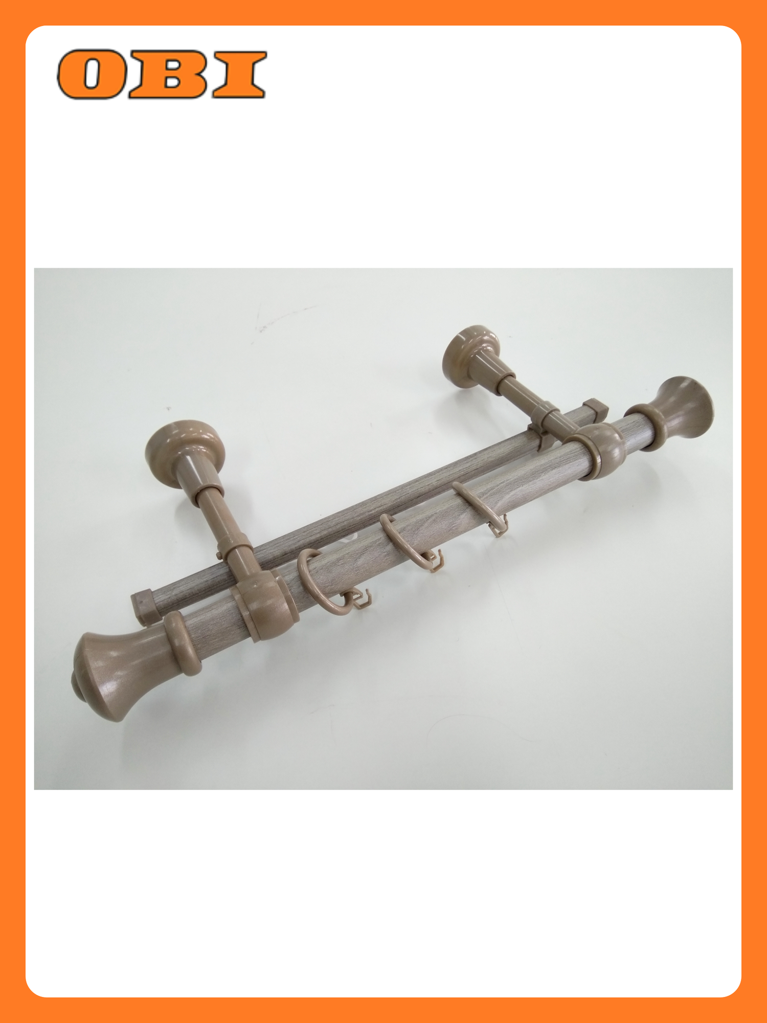 Карниз для штор Русские карнизы настенный двухрядный морена 300 см