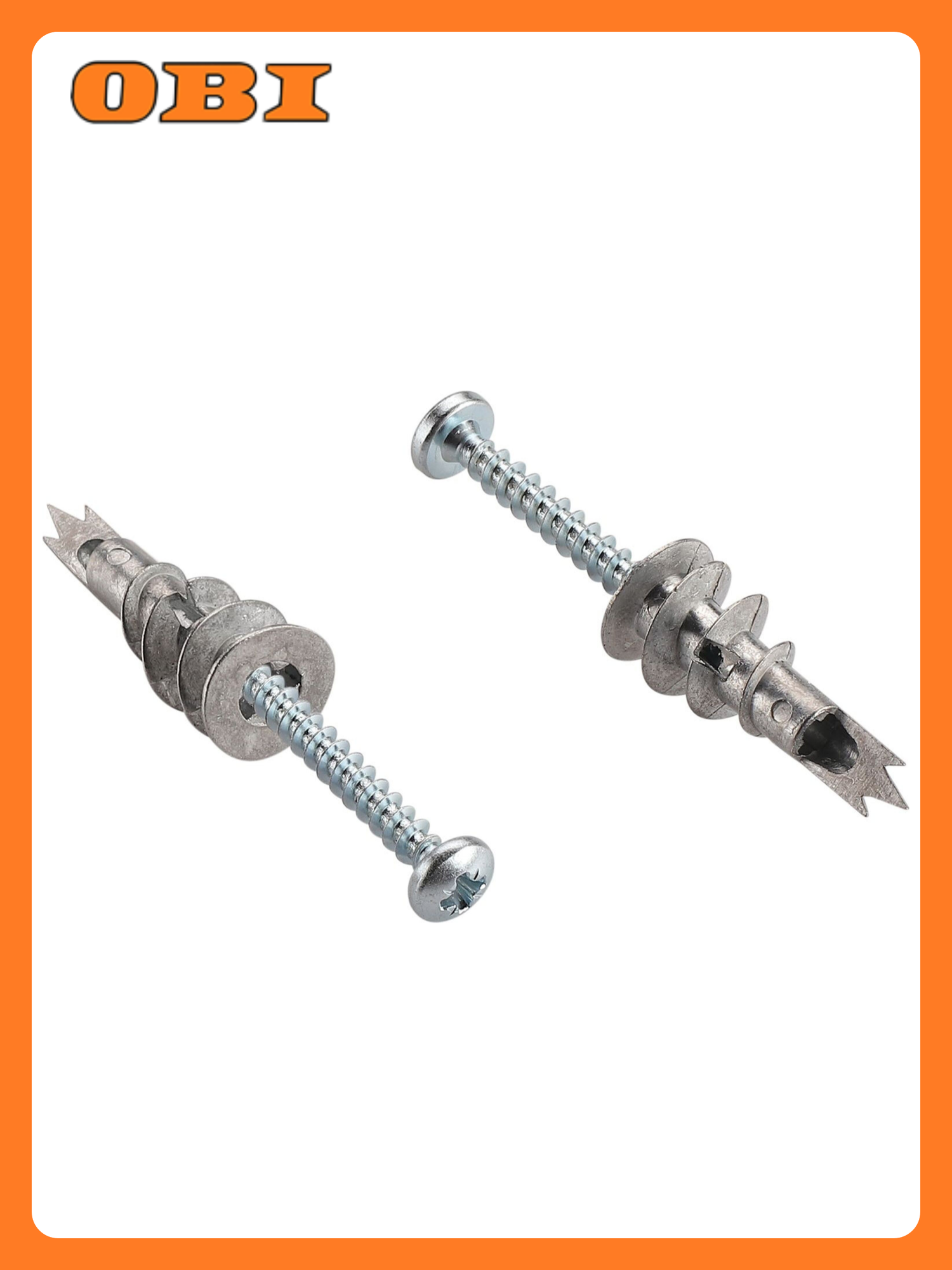 Анкер Европартнер DRIVA, для гипсокартона, с шурупом, металл, 10 шт.