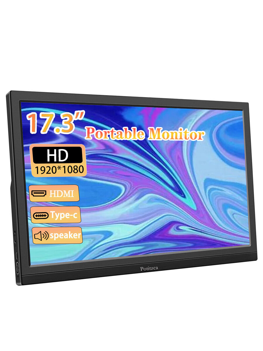 Портативный 17,3 - дюймовый монитор 1920 * 1080