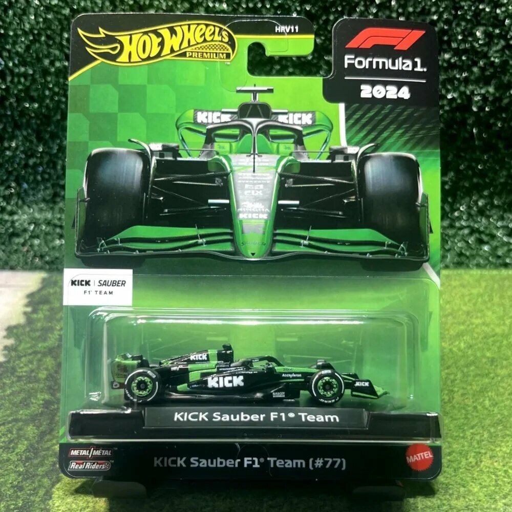 Hot Wheels Premium 1/64 машинка формула 1 Stake F1 Team KICK Sauber C44 Car #77 Valtteri Bottas, моделей автомобилей из литых под давлением сплавов