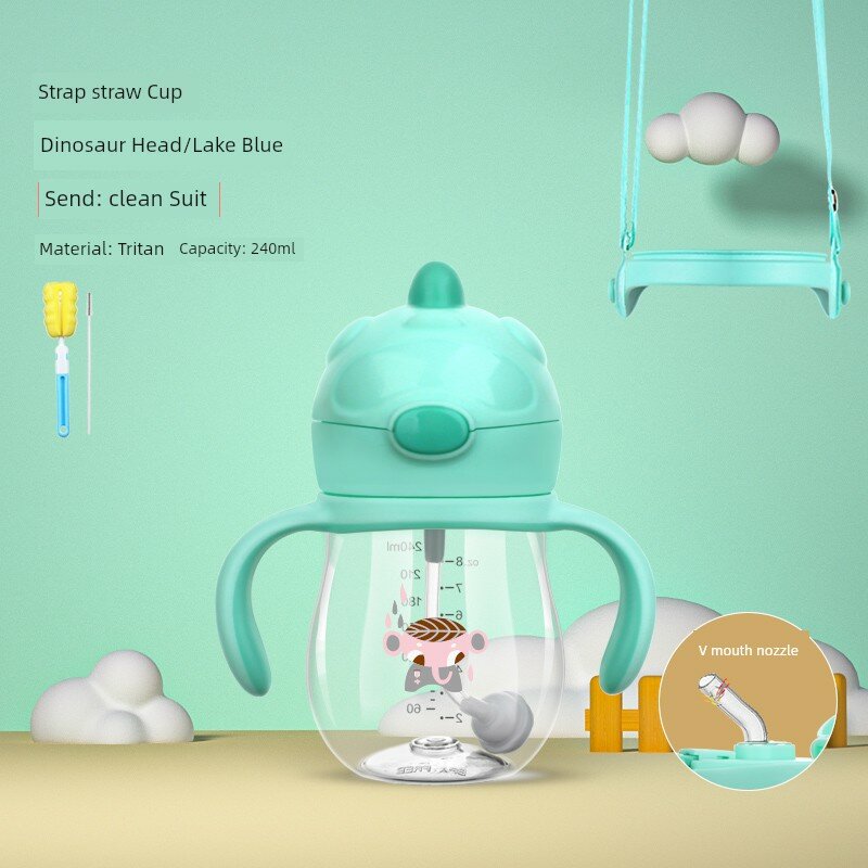 Детская поильник-непроливайка, чашка для воды для детей, обучающая чашка для питья, бутылочка для молока и воды,