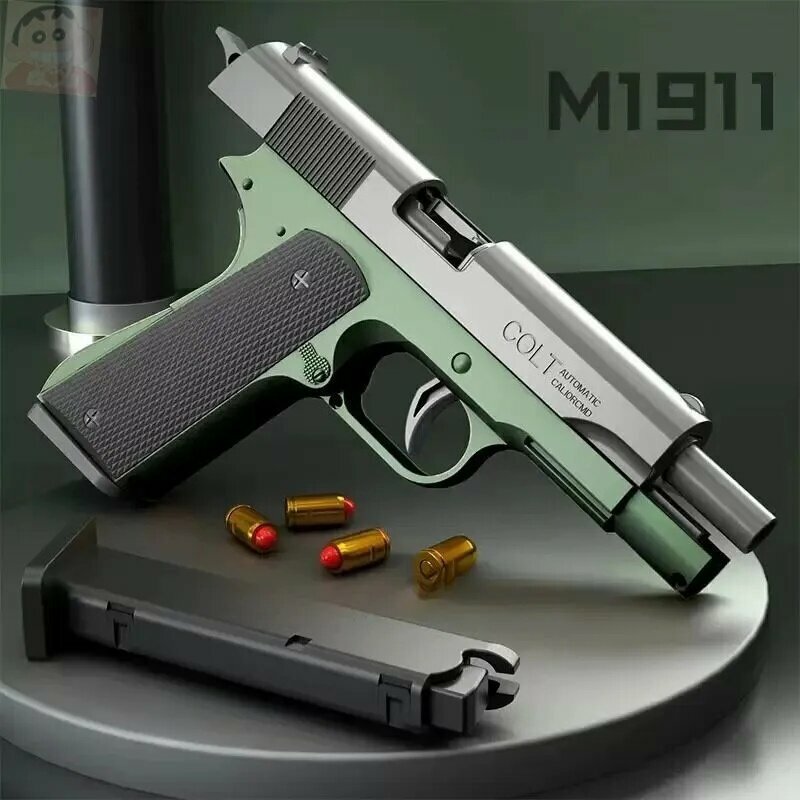 Автоматический страйкбольный пистолет 1911 Desert Eagle: с автовыбросом гильз и затворной задержкой, подарок для мальчиков1