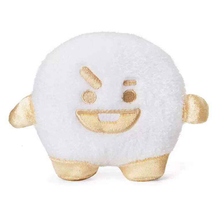 BT21 TWINGKLE Серия SHOOKY Плюшевая Стоящая Кукла, 16x11x7см, Волосатая Подвеска для Фанатов BTS