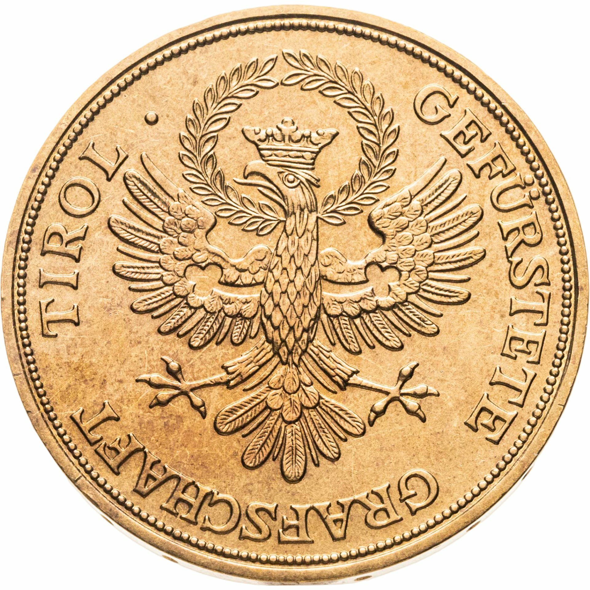 Австрия 20 шиллингов 1989 Земли Австрии - Тироль, Бронза, в сохранности AU