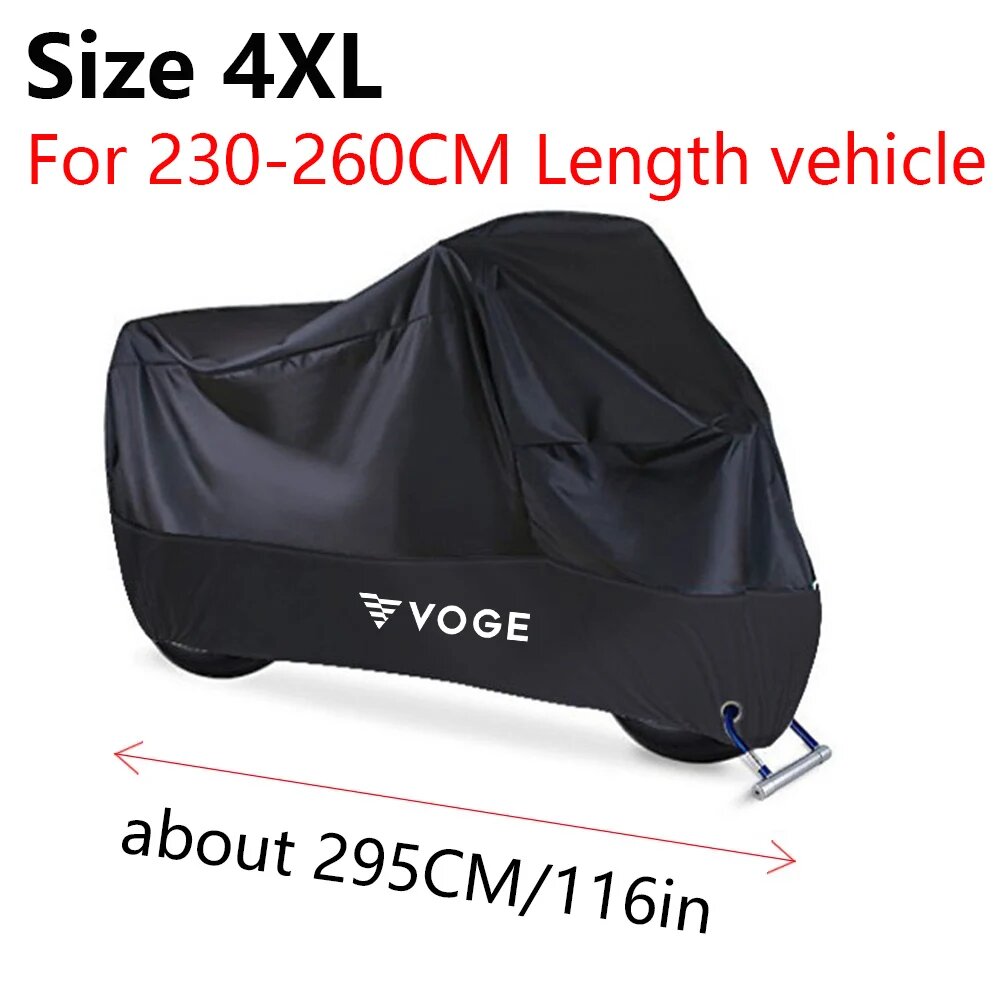 Моточехол Voge 4XL, 230-250см, черный