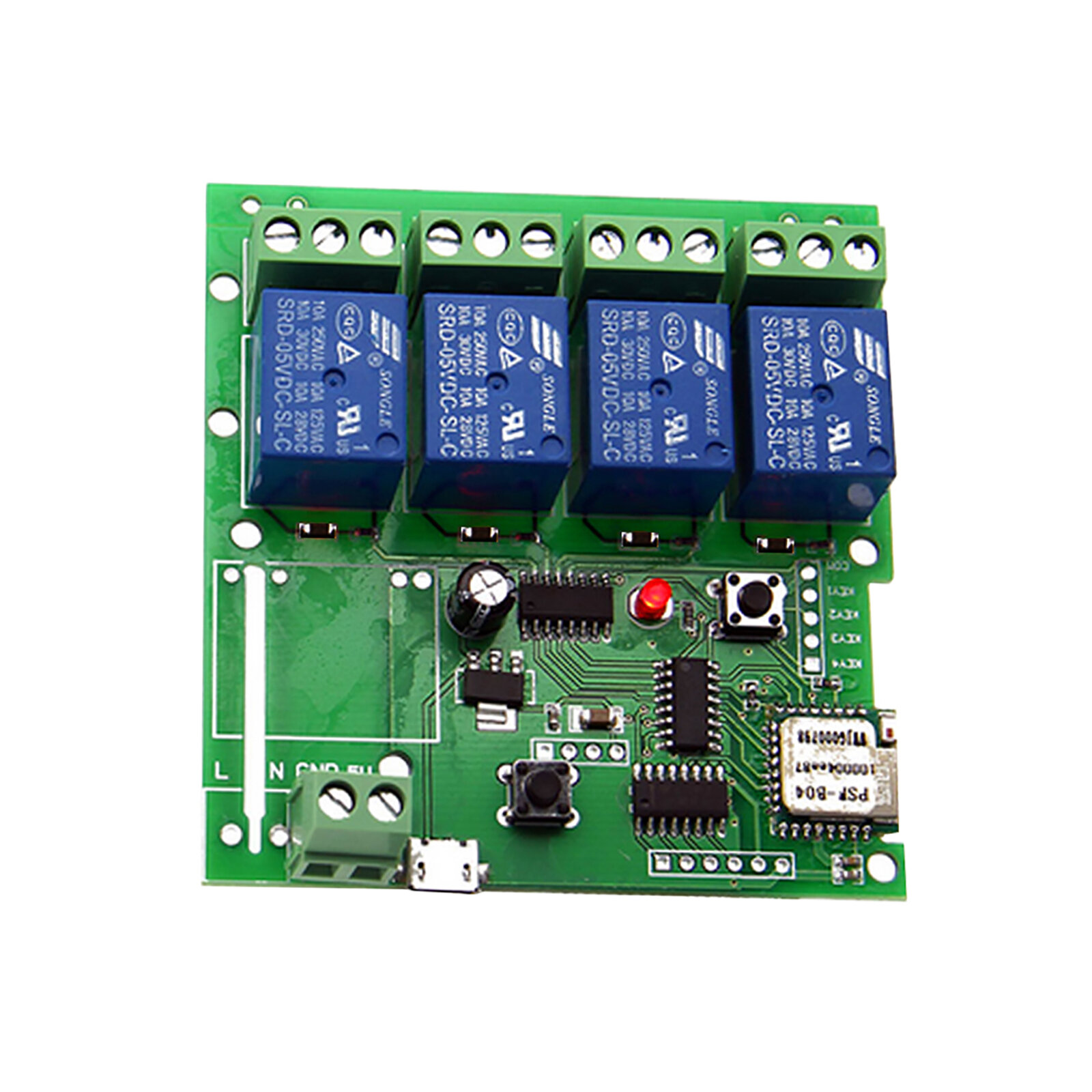 Умный пульт дистанционного управления eWeLink беспроводной выключатель универсальный модуль 4ch DC 5V Wifi выключатель таймер приложение для телефона дистанционное управление поддержка голосового управления oole Home для умного дома