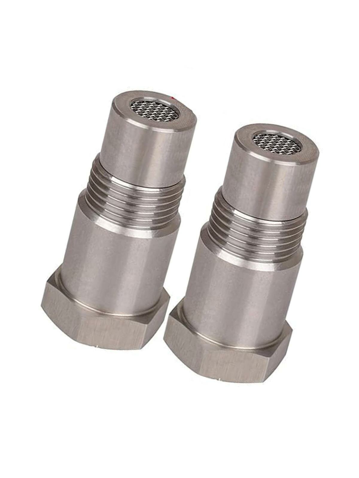 Сверхмощный адаптер кислородного датчика Быстрая установка Металлическая конструкция 2x