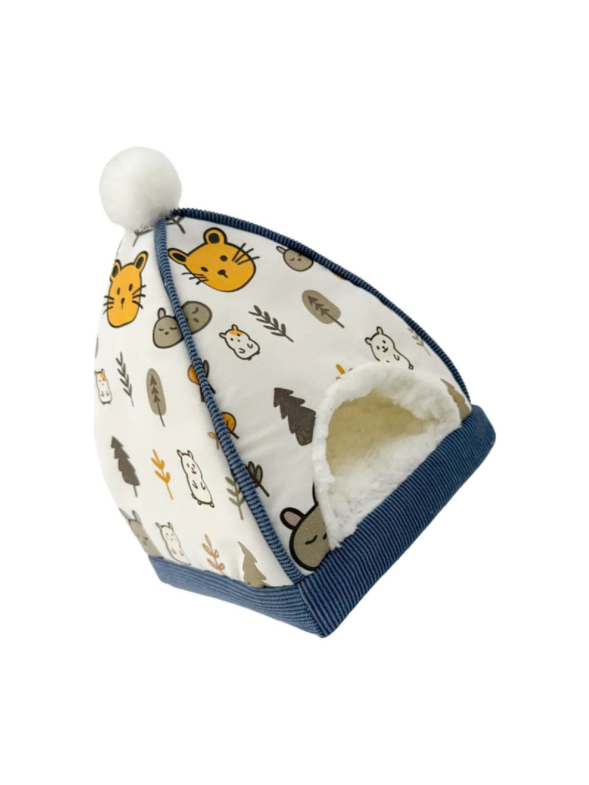 Удобный домик для хорьков Ежей Съемная подкладка из мягкого флиса Внутренняя планировка