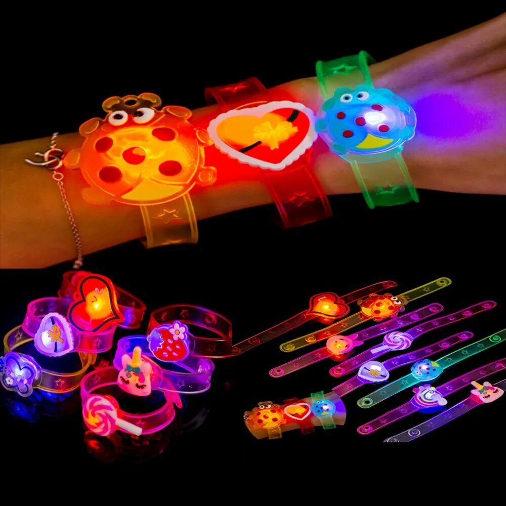 Светящиеся браслеты для детей 12-60 шт 24PCS