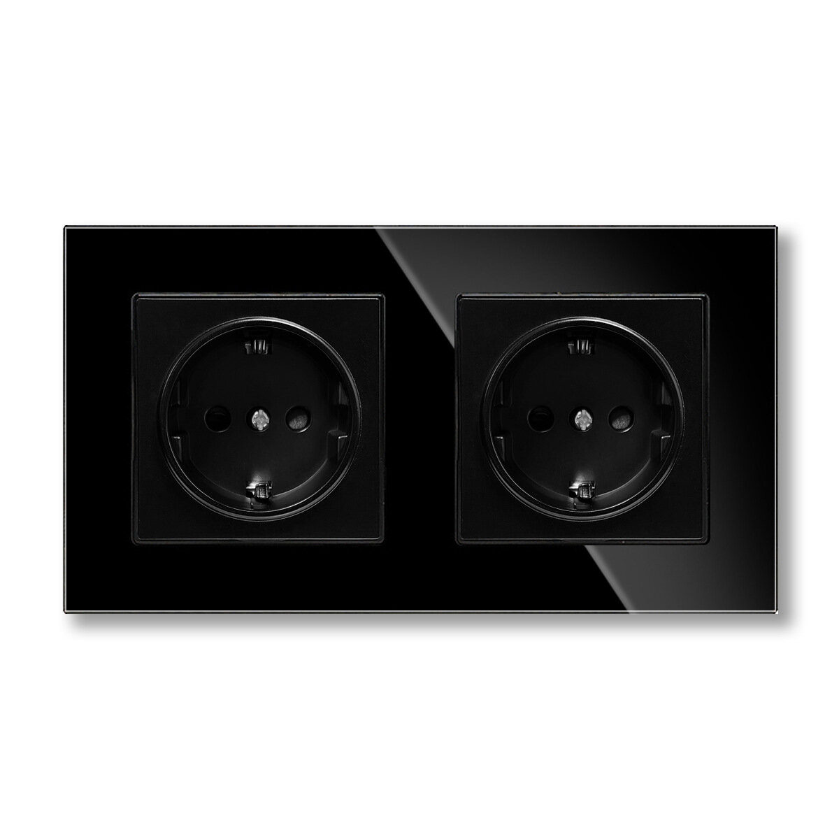 Настенная розетка R Series 86 типа европейского стандарта с USB и Type-C, стеклянная панель, скрытая круглая коробка для установки