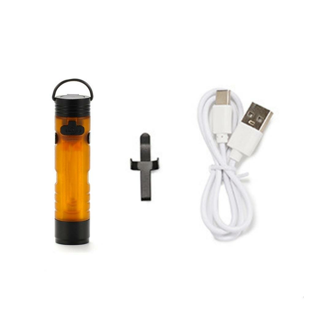 Фонарь с магнитом для кемпинга, янтарь